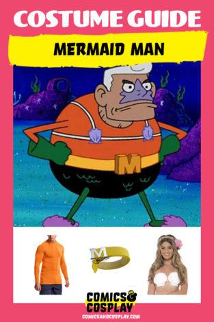 Mermaid Man Costume: DIY Cosplay Ideas w/ Purple Starfish Mask